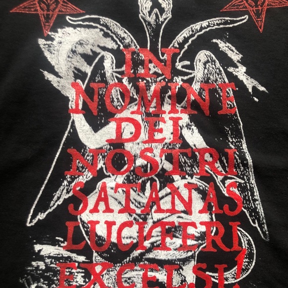 Gildan | Shirts | Baphomet Lucifer T Shirt Xxl Size In Nomine Satanas ...